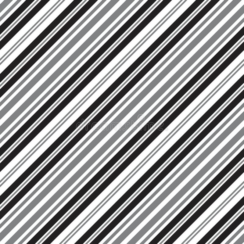 Black and White Stripe Seamless Pattern Background in Diagonal Style ...