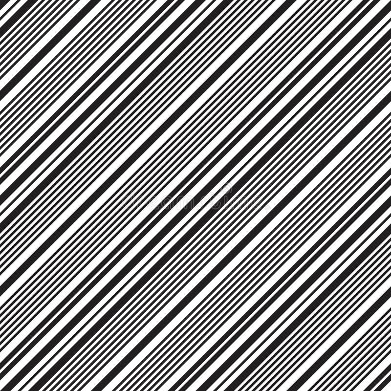 Black and White Stripe Seamless Pattern Background in Diagonal Style ...