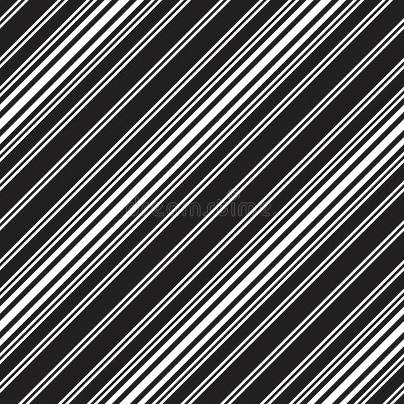 Black and White Stripe Seamless Pattern Background in Diagonal Style ...