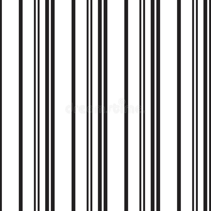 Black and White Stripe Seamless Pattern Background in Vertical Style ...