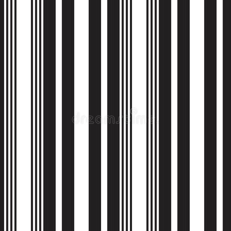 Black and White Stripe Seamless Pattern Background in Vertical Style ...