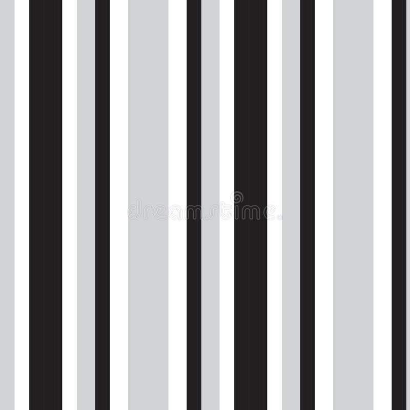 Black and White Stripe Seamless Pattern Background in Vertical Style ...
