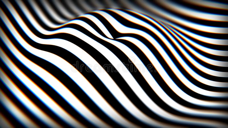 Black and White Striped Abstract Animation Stock Footage - Video of ...