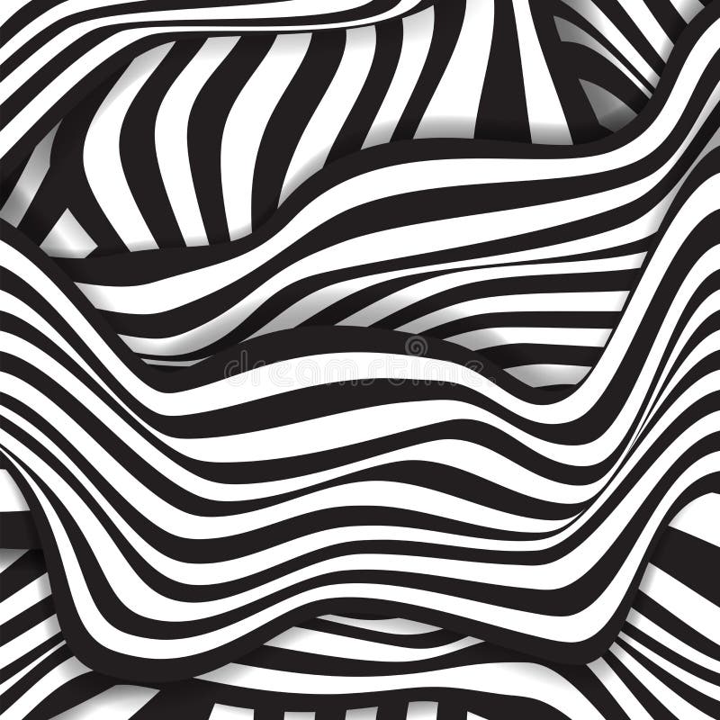 Black and White Striped Background. Abstract Shapes Backdrop. Zebra ...