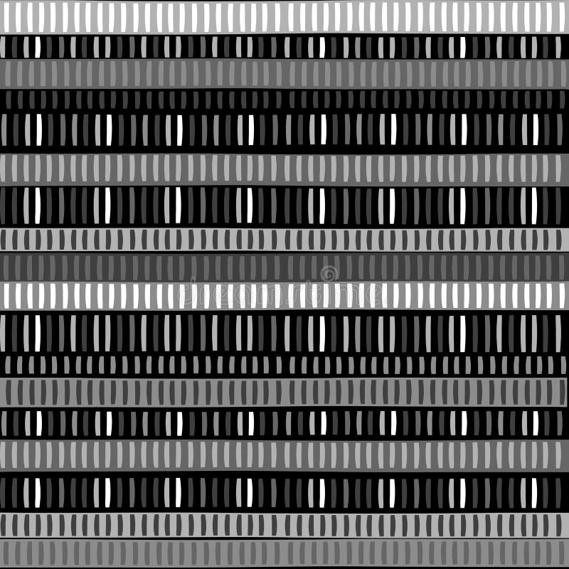 Black and White Striped Background with Horizontal Rows Stock Vector ...
