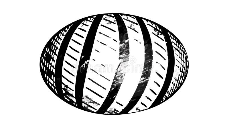 Black White Striped Barrel Abstract Pattern Icon Vector Design ...