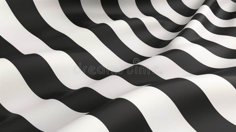 Black and White Striped Fabric Creates a Wave-like Pattern Suitable for ...