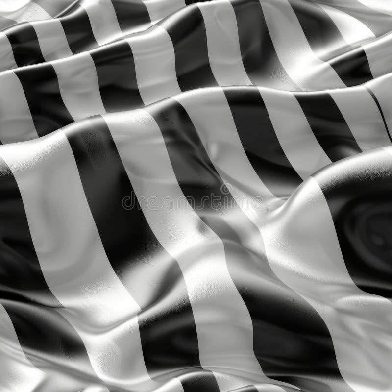 Black and White Striped Fabric Draped Elegantly on a Surface Stock ...