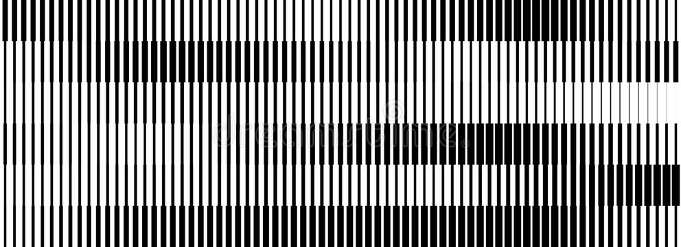 Black and White Striped Halftone Gradient Strips. Fading Line Gradation ...