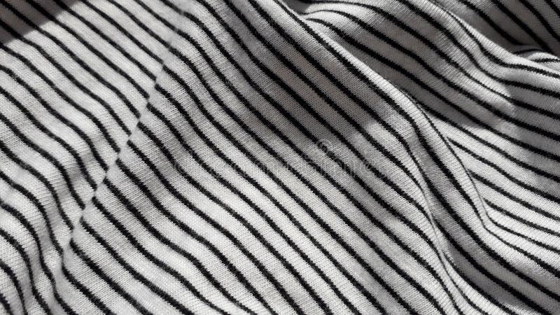 Black and White Striped Knitted Fabric. the Texture of the Fabric ...