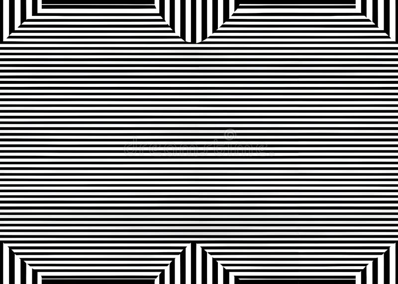 Black White Striped Optical Illusion Art Design Geometric Patterns ...