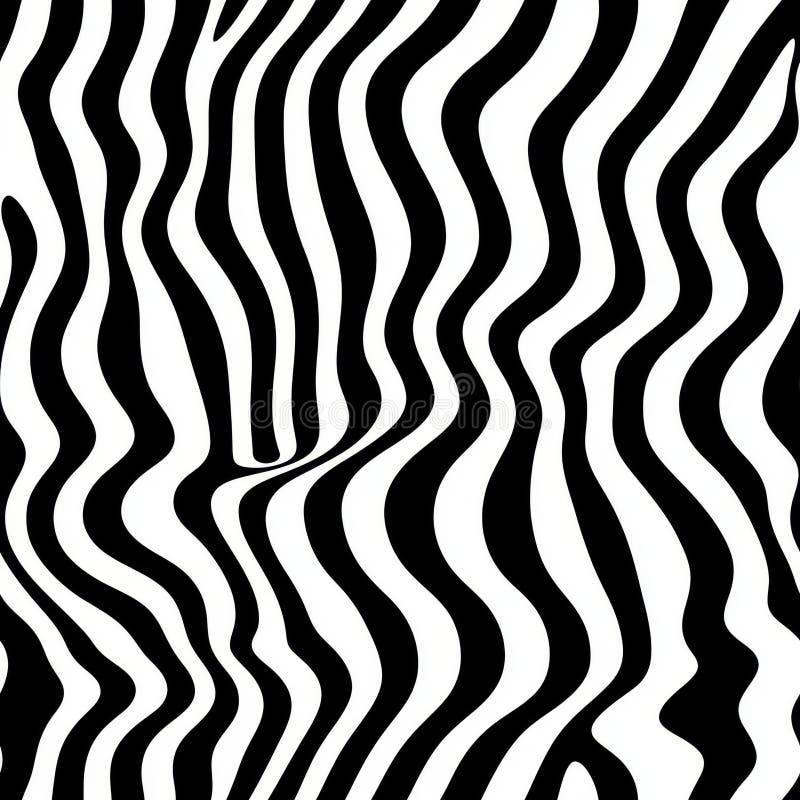 Black and White Striped Pattern with Organic Flowing Lines Stock ...