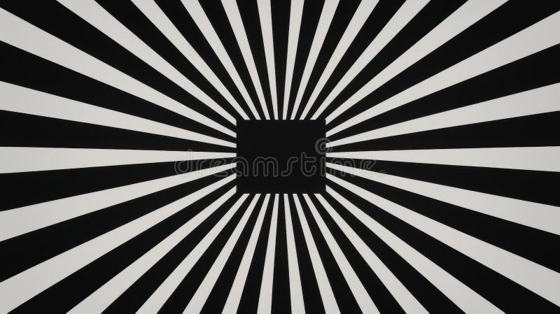 A Black and White Striped Pattern Radiating Outwards from the Center ...