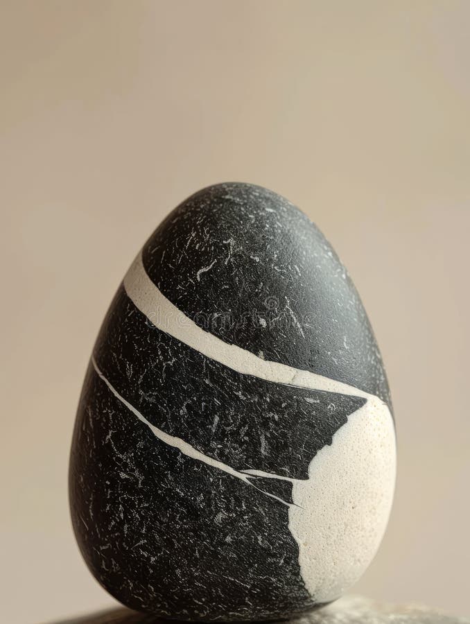 Black and White Striped Smooth Stone Stock Photo - Image of stripes ...