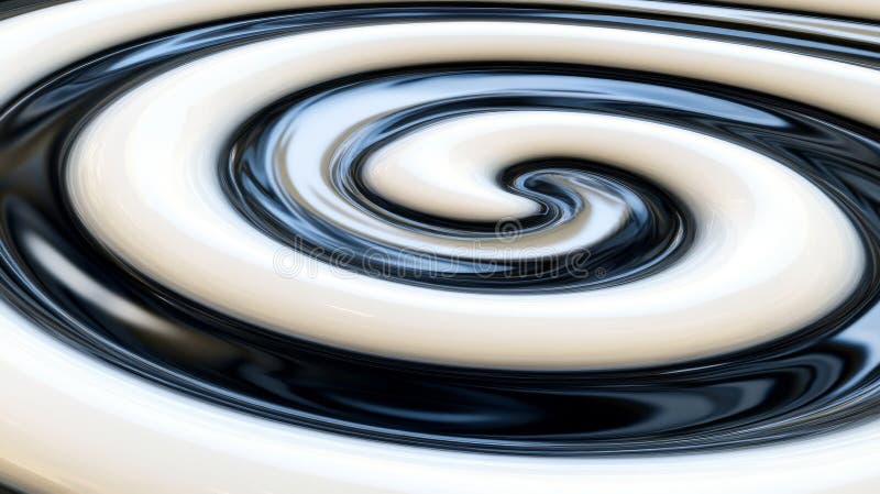 Black and White Striped Wavy Fabric Flows To Form an Abstract ...