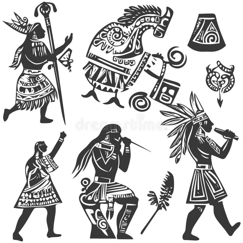 Native American Clipart Black And White
