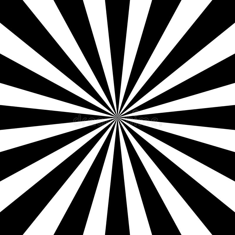 Black and White Sunburst Pattern Stock Vector - Illustration of beam ...