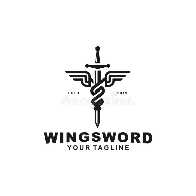 Sword Logo Design Template Idea Stock Vector - Illustration of identity ...