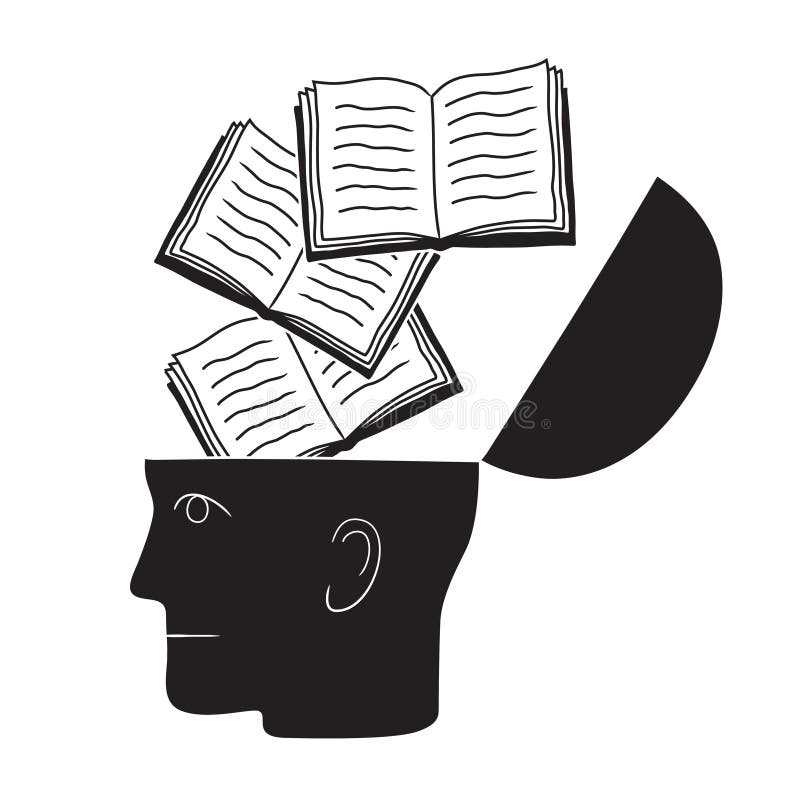 Symbolic Drawing of Head and Knowledge with Culture Stock Vector ...