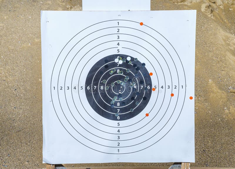 Black and white target stock photo. Image of stand, shooting - 117688654