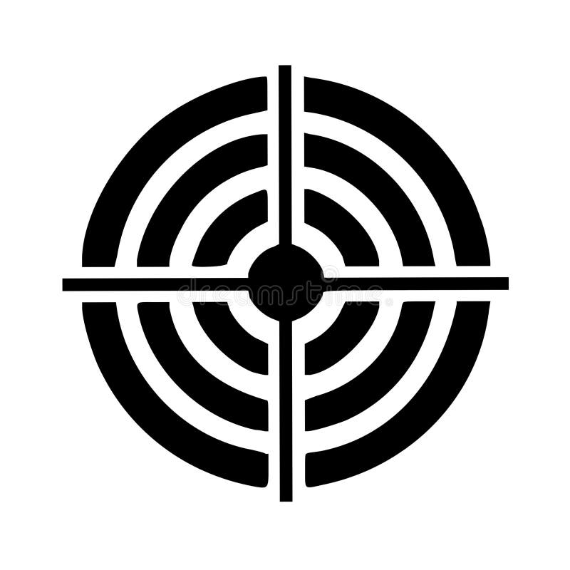 Target Icon Vector, Black, Transparent Background PNG Stock Vector ...