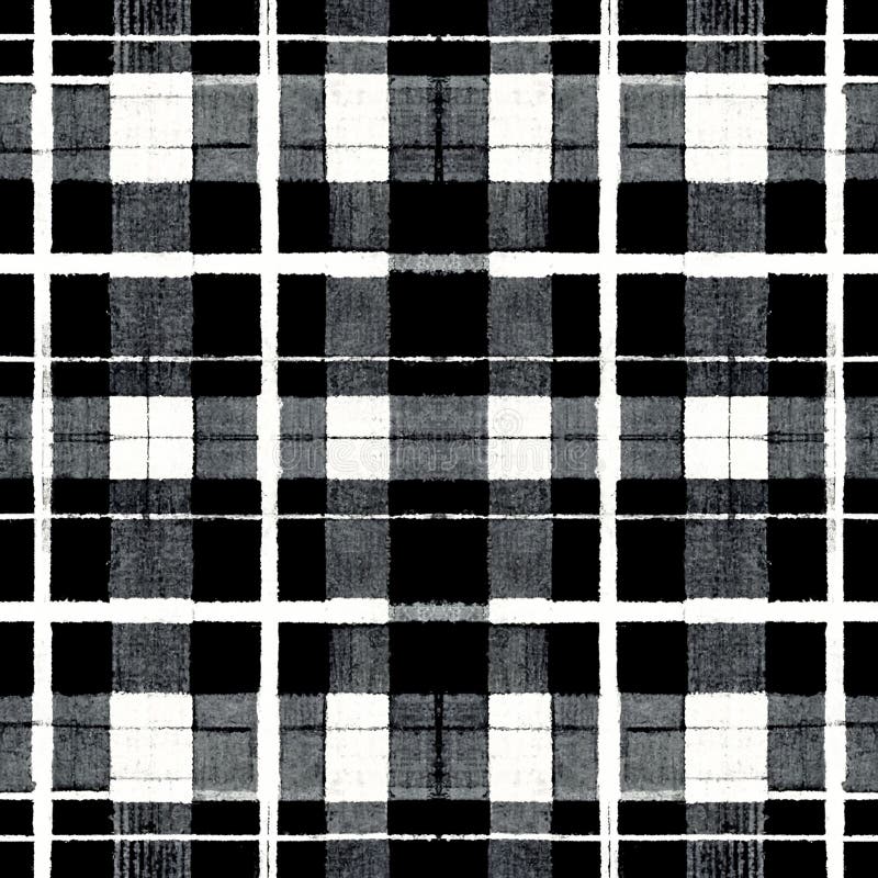 Black and White Tartan Plaid Seamless Pattern Stock Illustration ... Black and White Tartan Plaid Seamless Pattern Stock Illustration ...