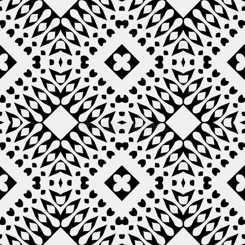 Black and White Texture. Abstract Seamless Geometric Pattern Stock ...