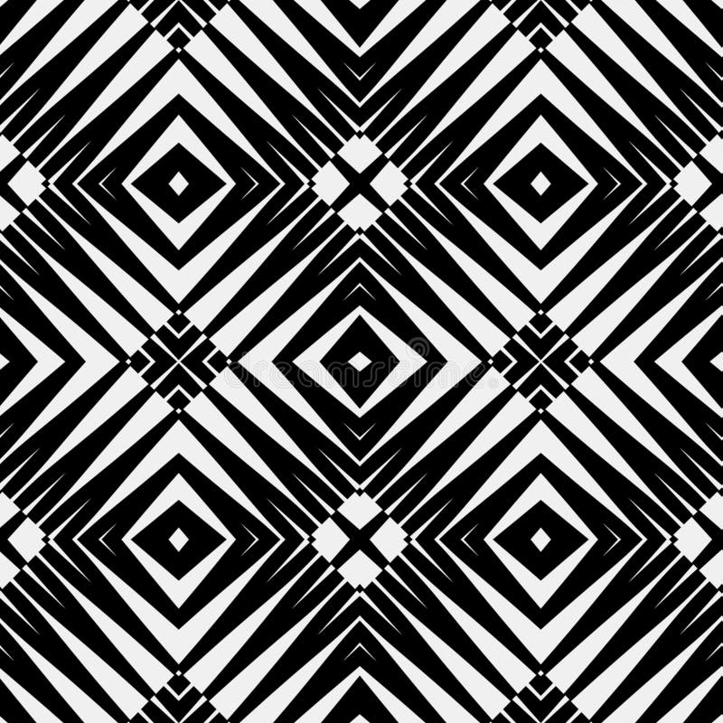 Black and White Texture. Abstract Seamless Geometric Pattern Stock ...