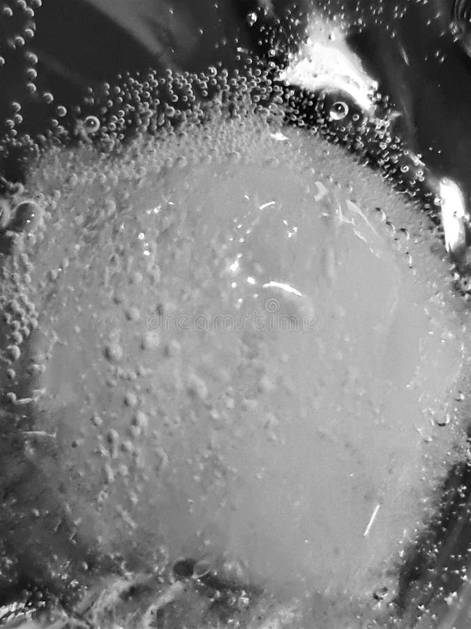 Black and White Texture of Blue Liquid with Bubbles Stock Photo - Image ...