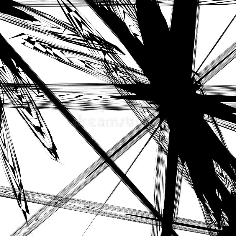 Black and White Texture / Pattern with Random Chaotic Shapes Stock ...