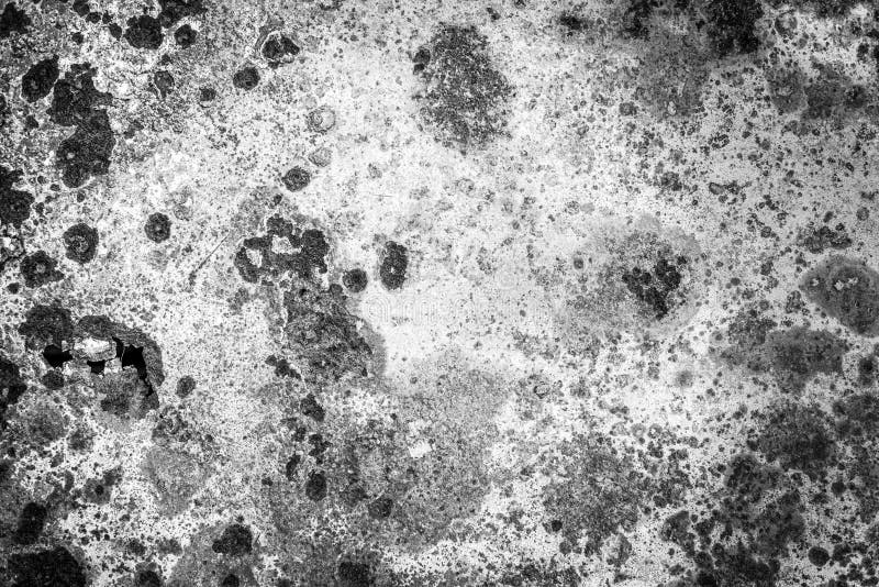 Black and White Texture of Rusty Wall. Metal Corrosion, Old Cracked ...