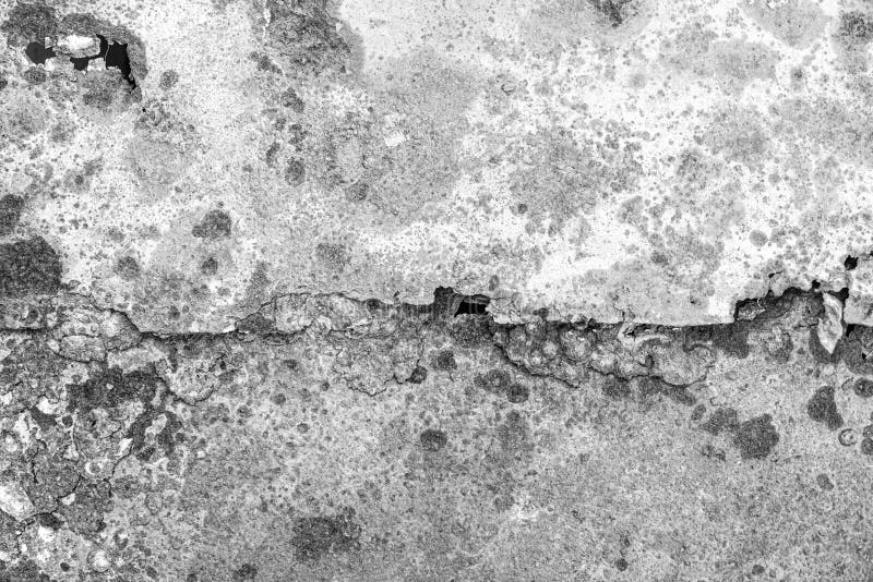 Black and White Texture of Rusty Wall. Metal Corrosion, Old Cracked ...