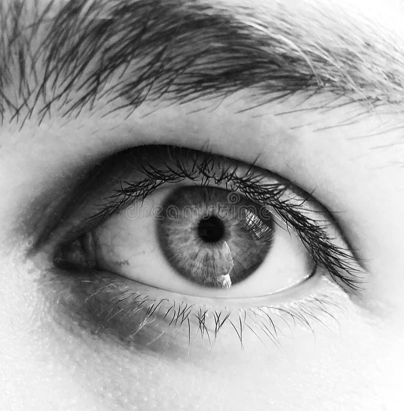 Black and White Textured Eye Stock Photo - Image of look, male: 138383984