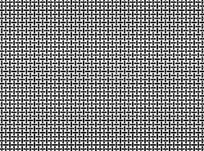 Black and White Textured Grid Background Stock Illustration ...