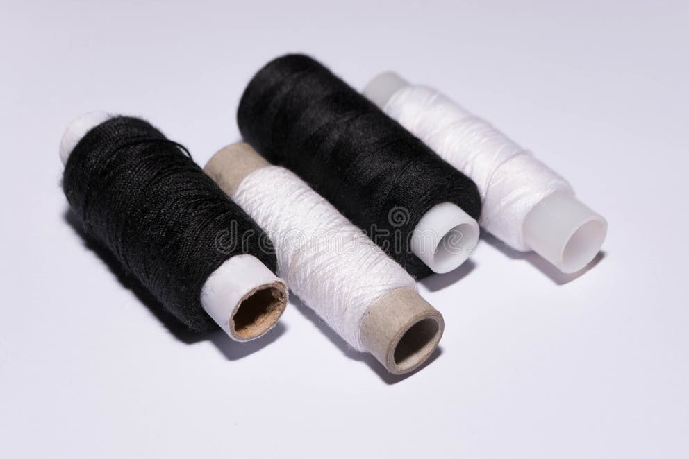 Black and white thread stock photo. Image of string - 153633402