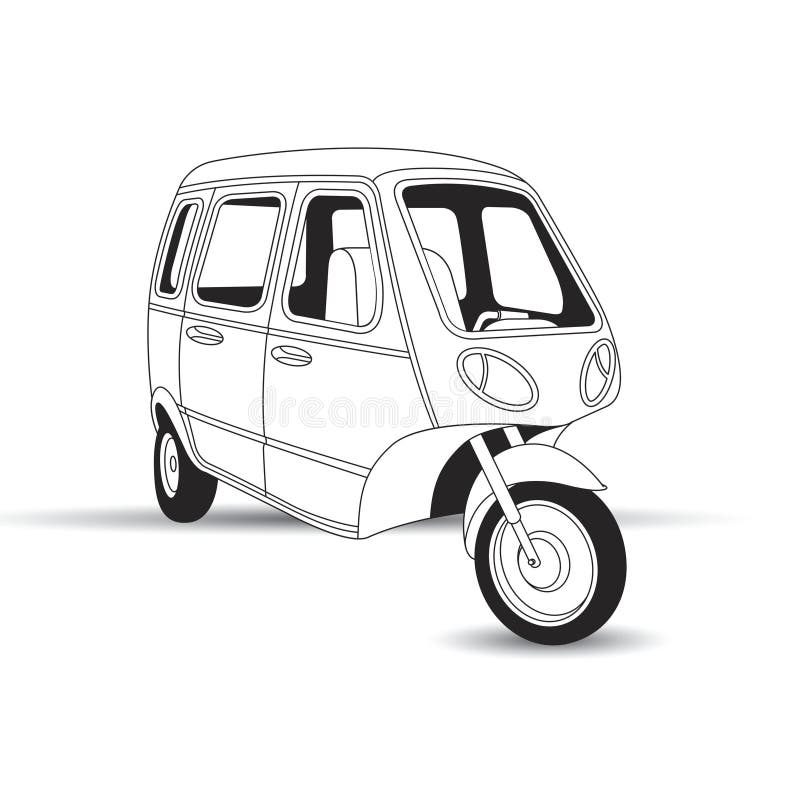 Three Wheeler Stock Illustrations – 291 Three Wheeler Stock ...