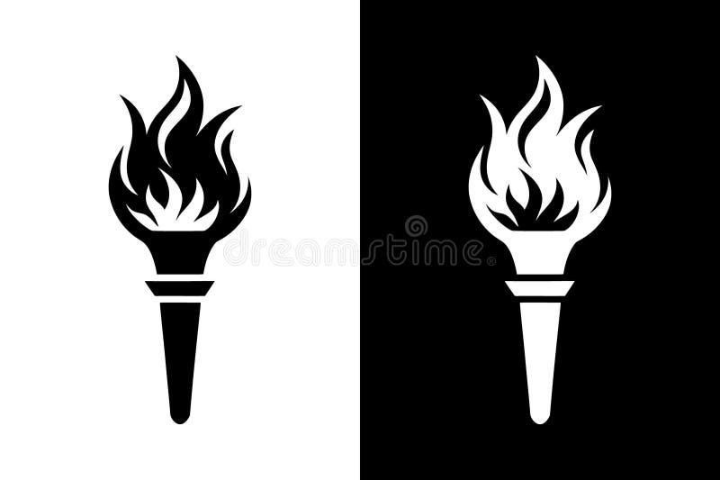 Stylized Torch Icons Stock Illustrations – 137 Stylized Torch Icons ...