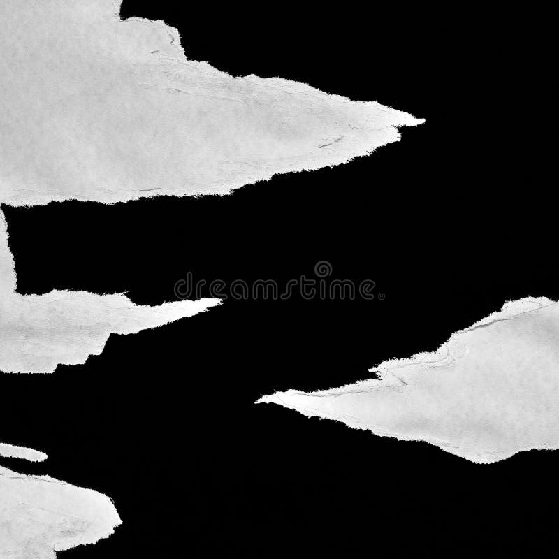 Black and White Torn Paper Collage Style, Ripped Paper Effect, Texture ...