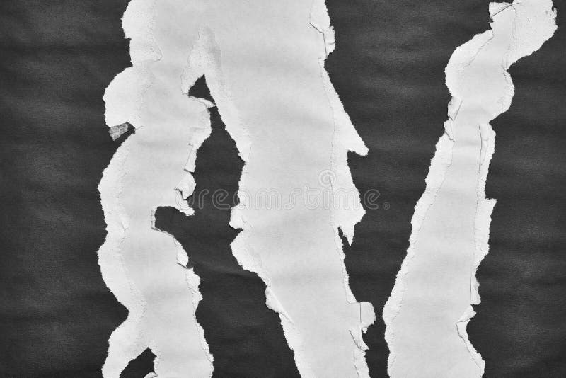 Black and White Torn Paper Collage Style, Ripped Paper Effect, Texture ...