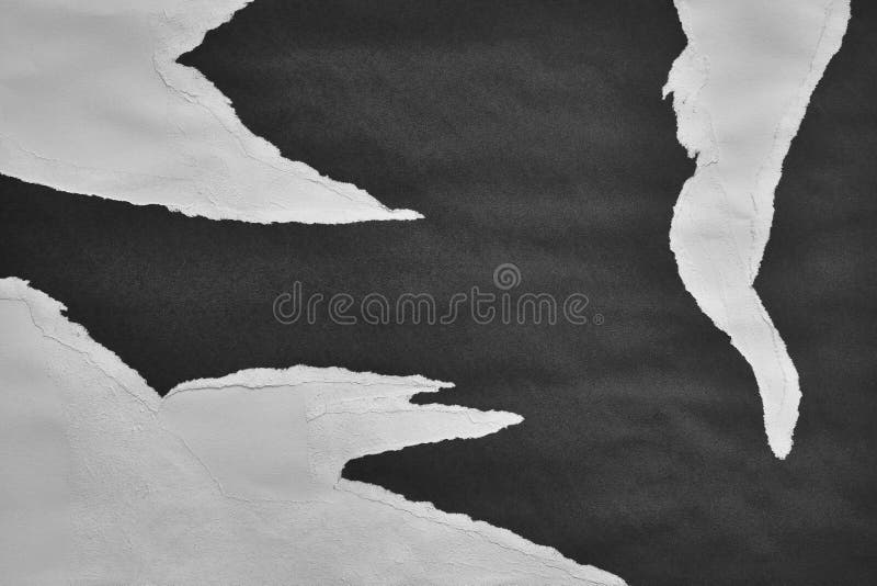 Black and White Torn Paper Collage Style, Ripped Paper Effect, Texture ...