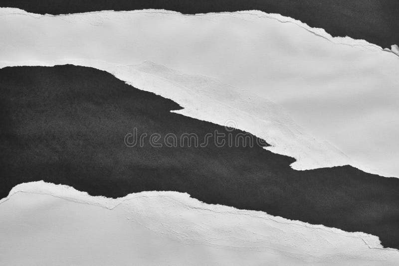 Black and White Torn Paper Collage Style, Ripped Paper Effect, Texture ...