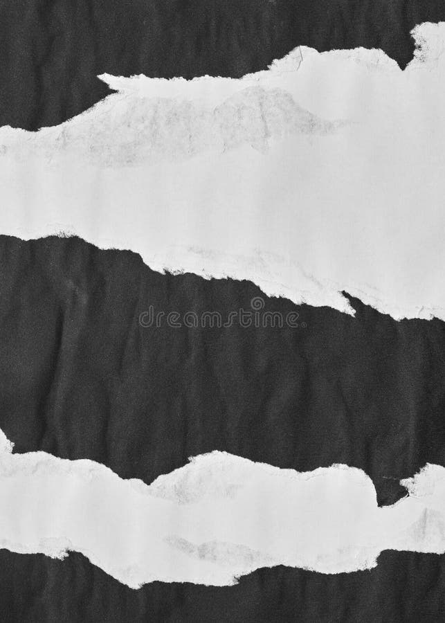 Black and White Torn Paper Collage Style, Ripped Paper Effect, Texture ...