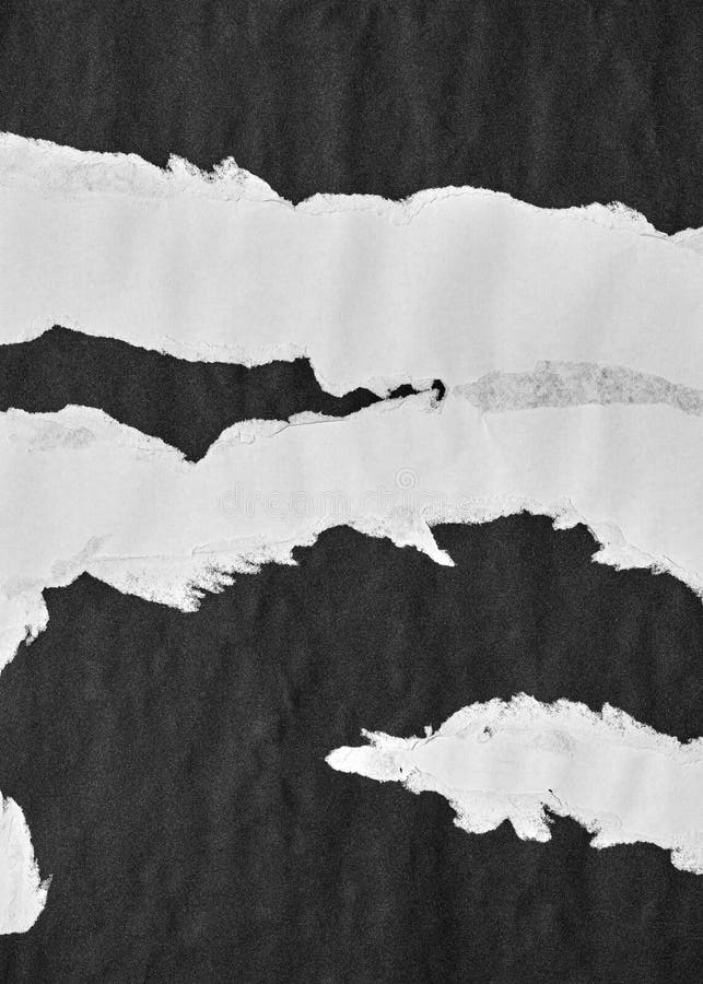 Black and White Torn Paper Collage Style, Ripped Paper Effect, Texture ...