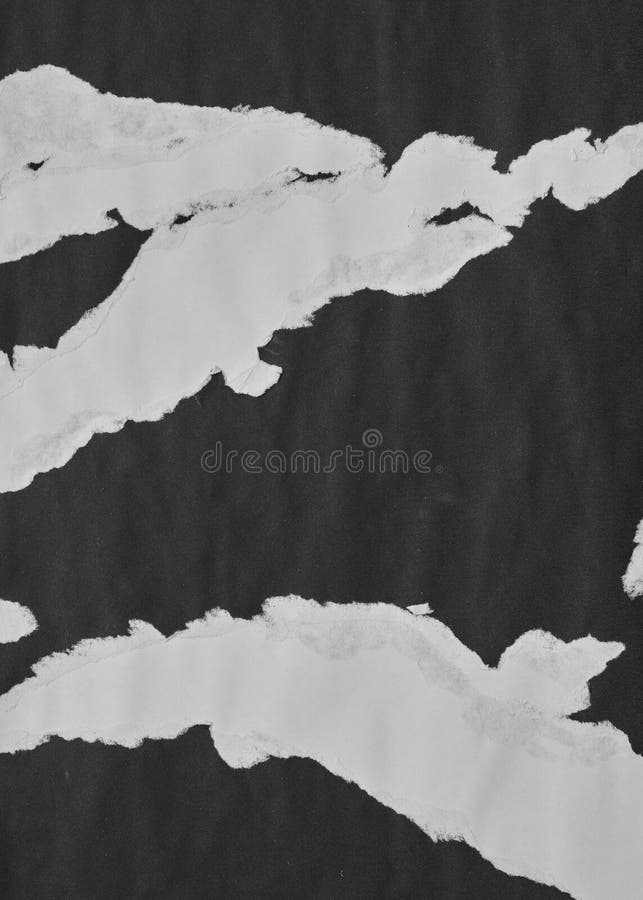 Black and White Torn Paper Collage Style, Ripped Paper Effect, Texture ...