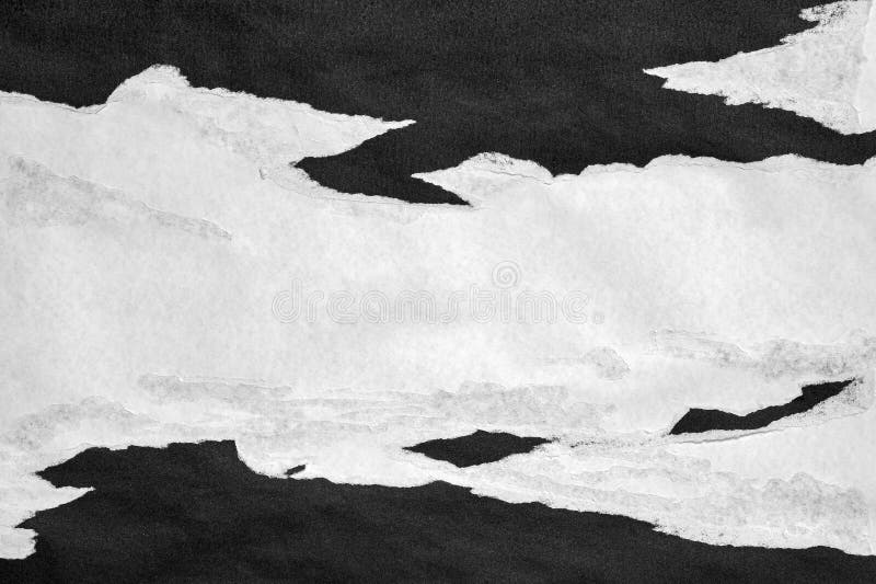 Black and White Torn Paper Collage Style, Ripped Paper Effect, Texture ...