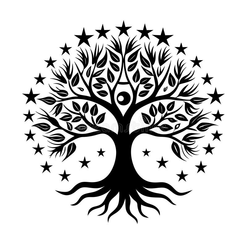 Mystical Black White Stock Illustrations – 40,949 Mystical Black White ...