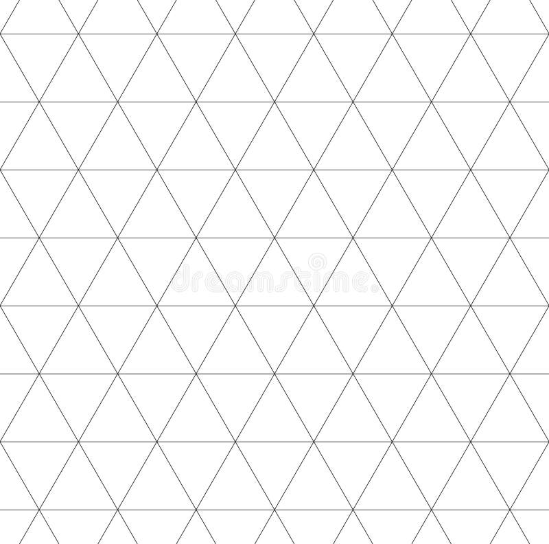 Black and White Triangle Grid Seamless Pattern Background Vector ...