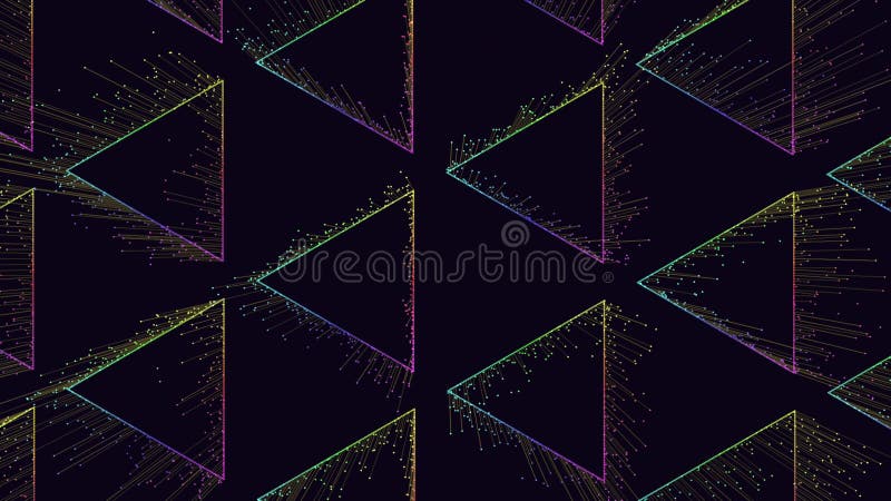 Diamond-shaped Black and White Triangular Tiling Pattern Stock Footage ...