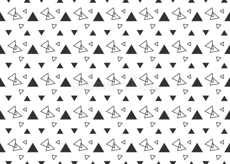 Black and White Triangle Shape Seamless Pattern Ep32 Stock Vector - Illustration of yellow ...