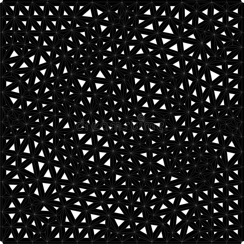 Black and White Triangle Web Net Pattern Vector Stock Vector ...